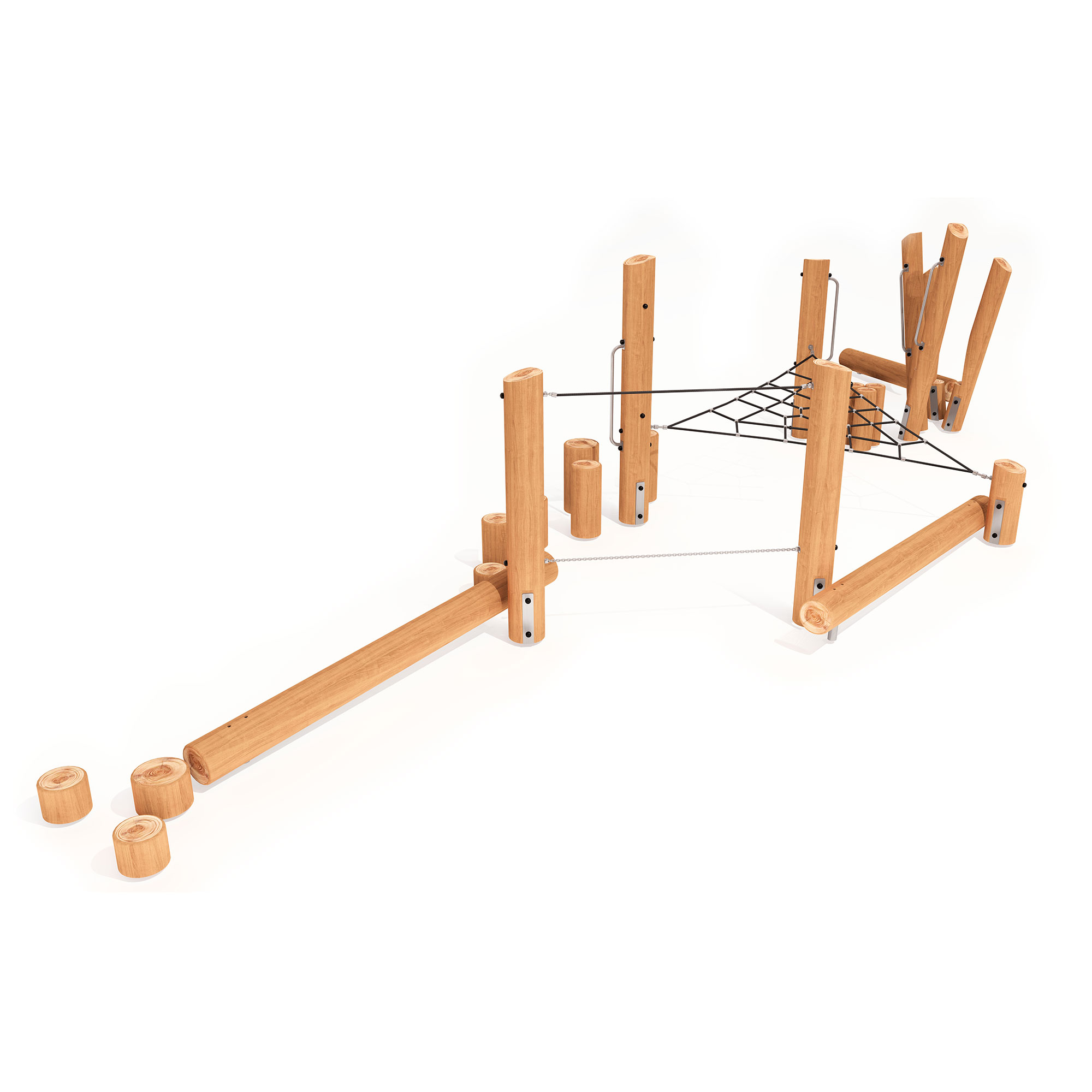 Ironbark Log Obstacle Course - PlayCo